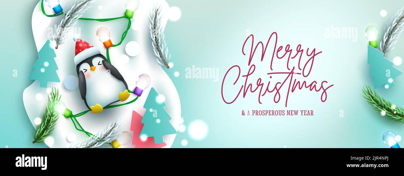 Christmas winter vector background design. Merry christmas greeting ...
