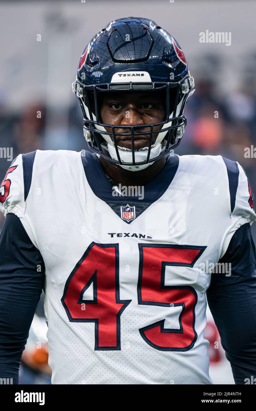 Houston Texans linebacker Ogbonnia Okoronkwo (45) during a NFL ...