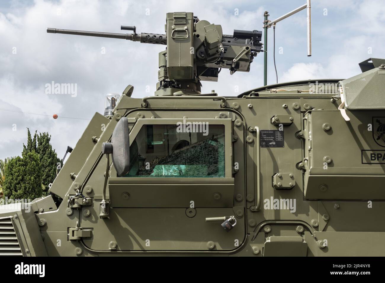 A green off-road OMC RG-31 Nyala truck of the Spanish army Stock Photo ...