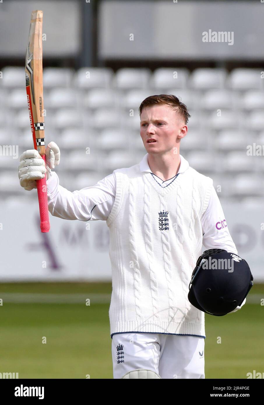 CHELMSFORD ENGLAND - AUGUST 21 :George Bell of England Under 19 ...