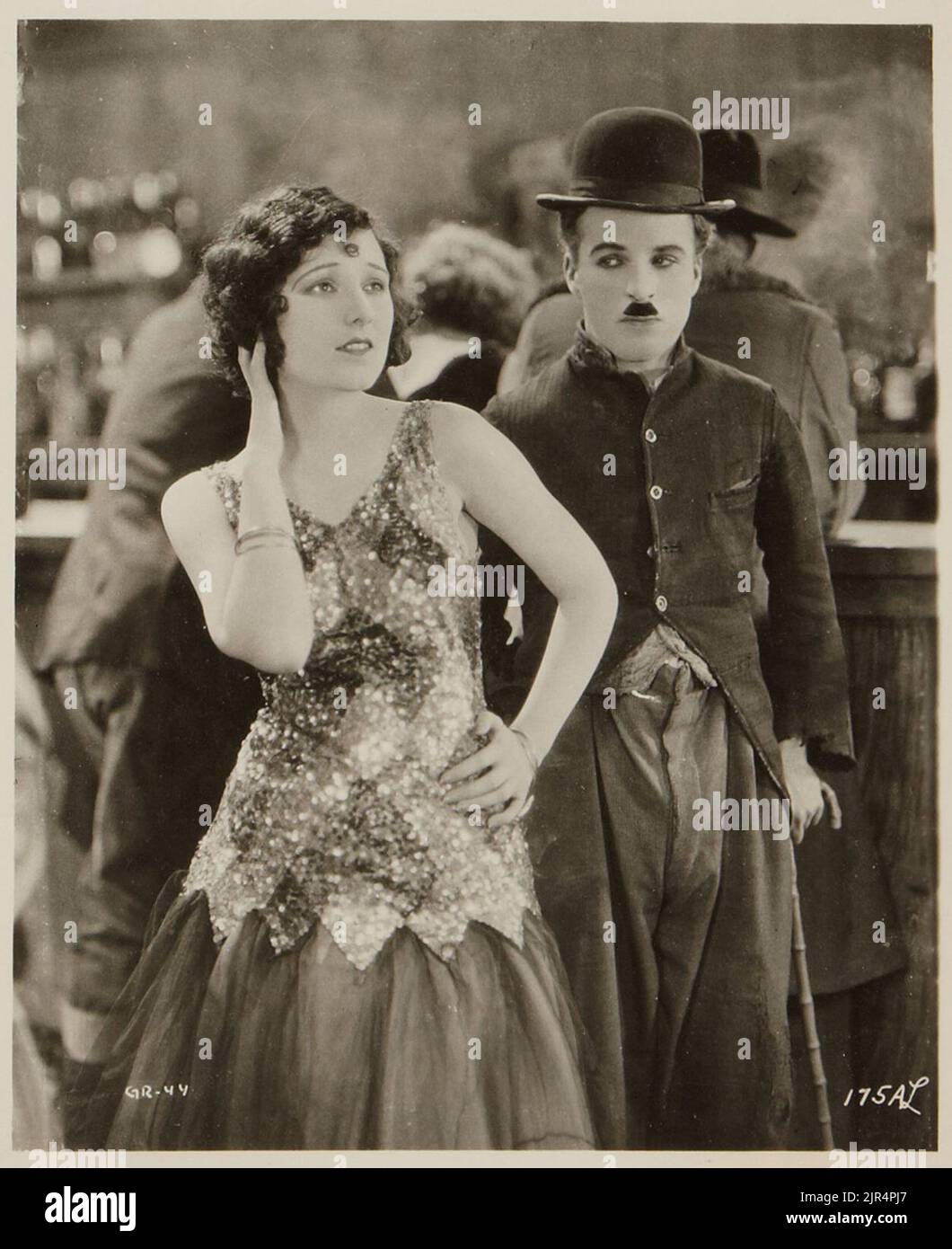 Charlie Chaplin in The Gold Rush (United Artists) 1925, silent film. Movie scene with Charlie ...