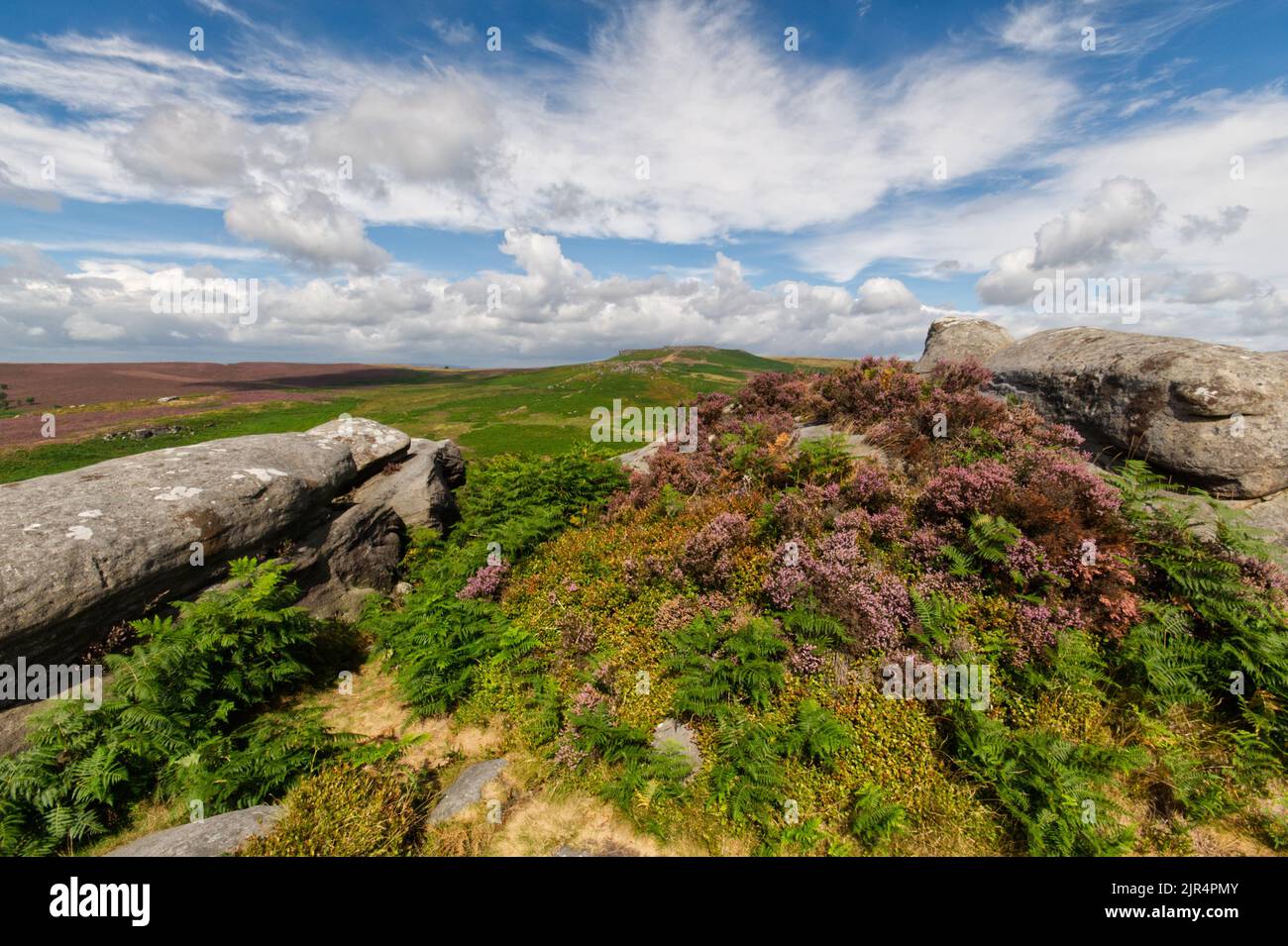 Carl Walk and Higger Tor in the Peak District National Park Stock Photo ...