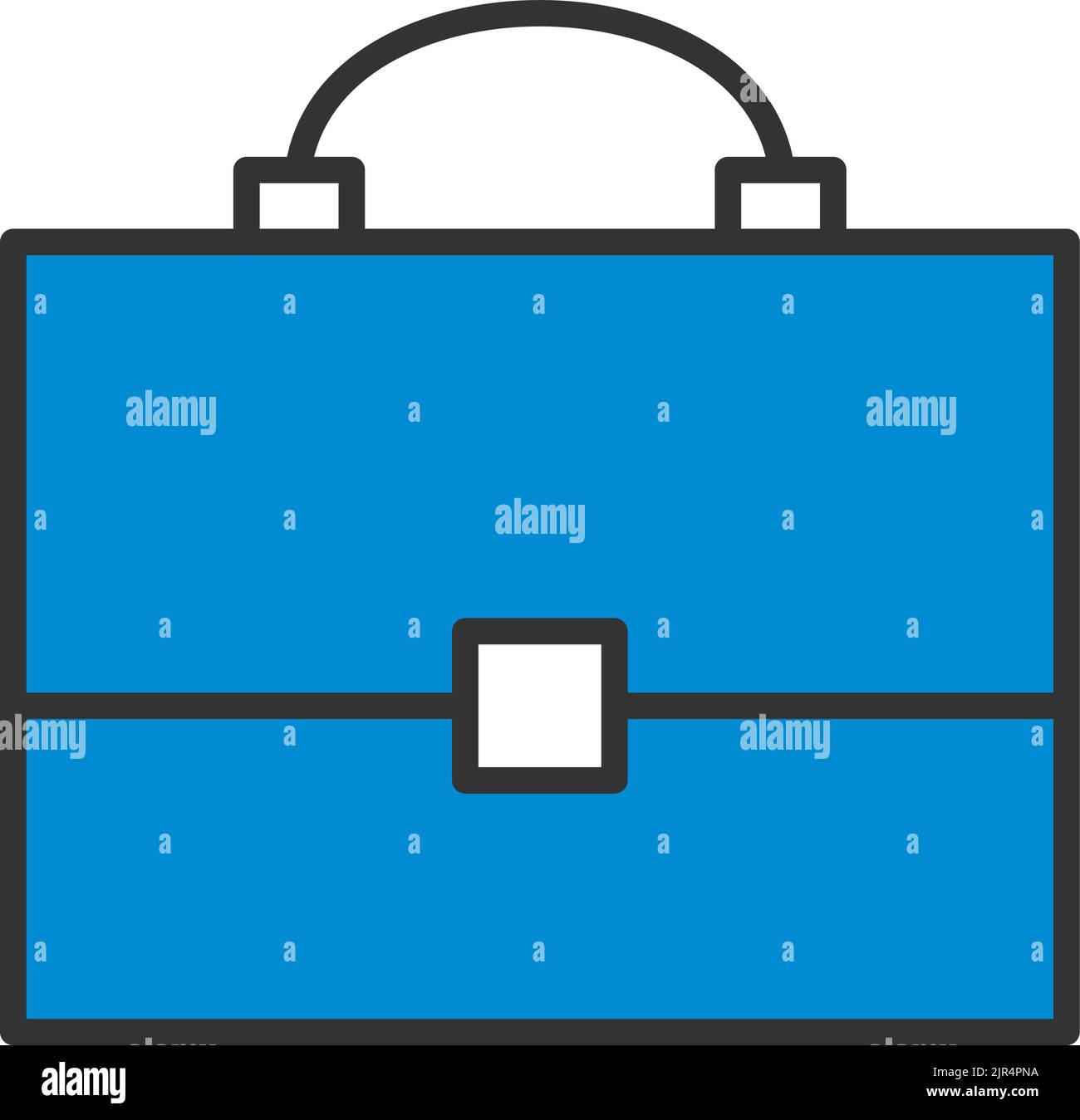 Suitcase Icon. Editable Bold Outline With Color Fill Design. Vector ...