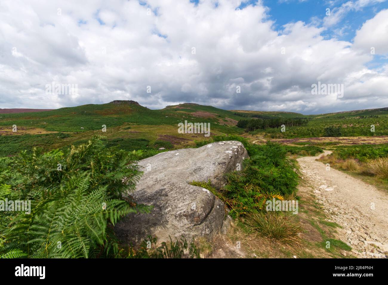 Carl Walk and Higger Tor in the Peak District National Park Stock Photo ...