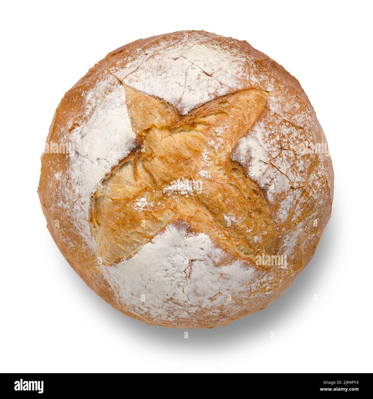 Freshly baked Coburn Cob Bread so named because of the cross cut in the ...