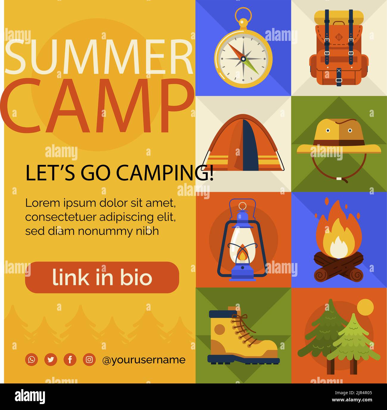 Get outside and explore Stock Vector Images - Alamy