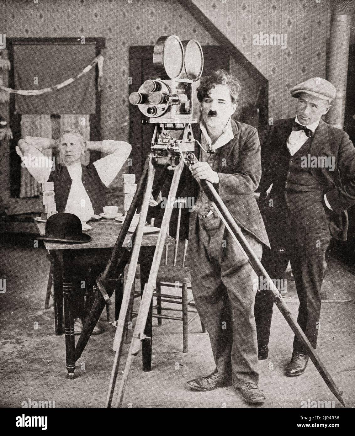 Charlie Chaplin behind the camera Stock Photo - Alamy