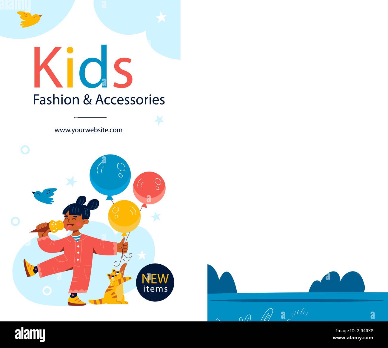 Post stories set for kids Vector illustration Stock Vector Image & Art ...