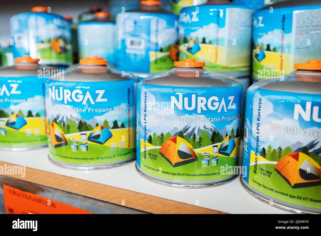 27 June 2022, Antalya, Turkey: Nurgaz caming liquefied natural gas in ...