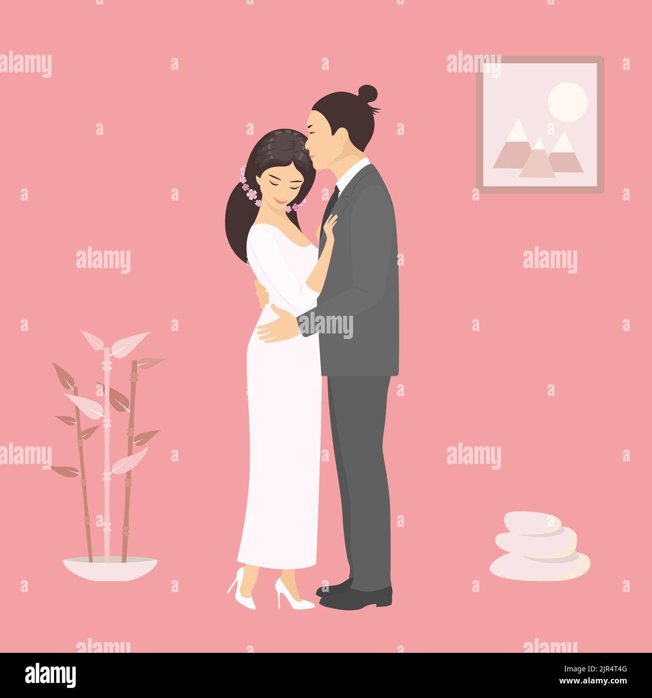Getting married in vietnam Stock Vector Images - Alamy