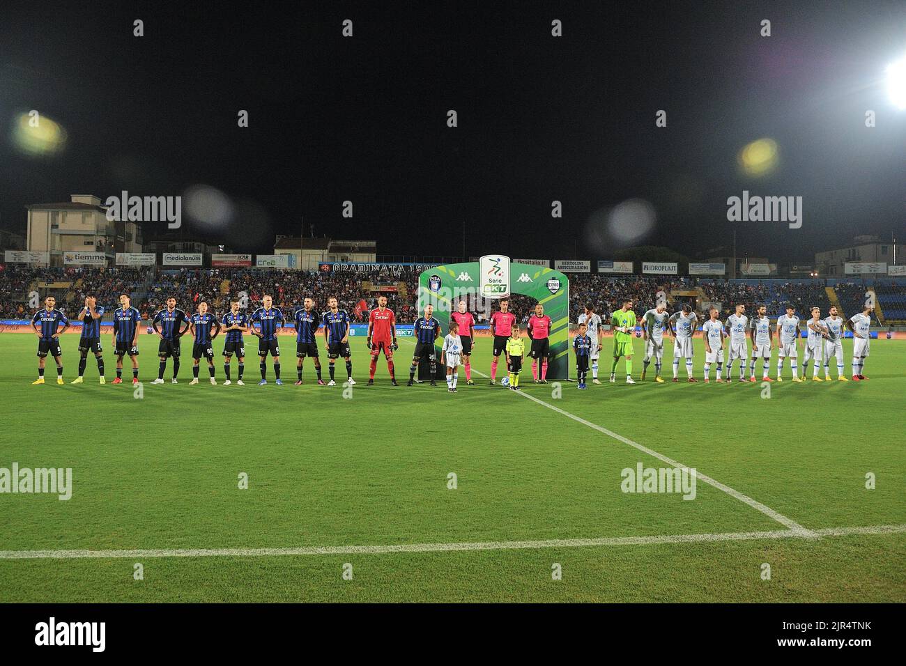 Arena Garibaldi, Pisa, Italy, August 21, 2022, Players line up during ...