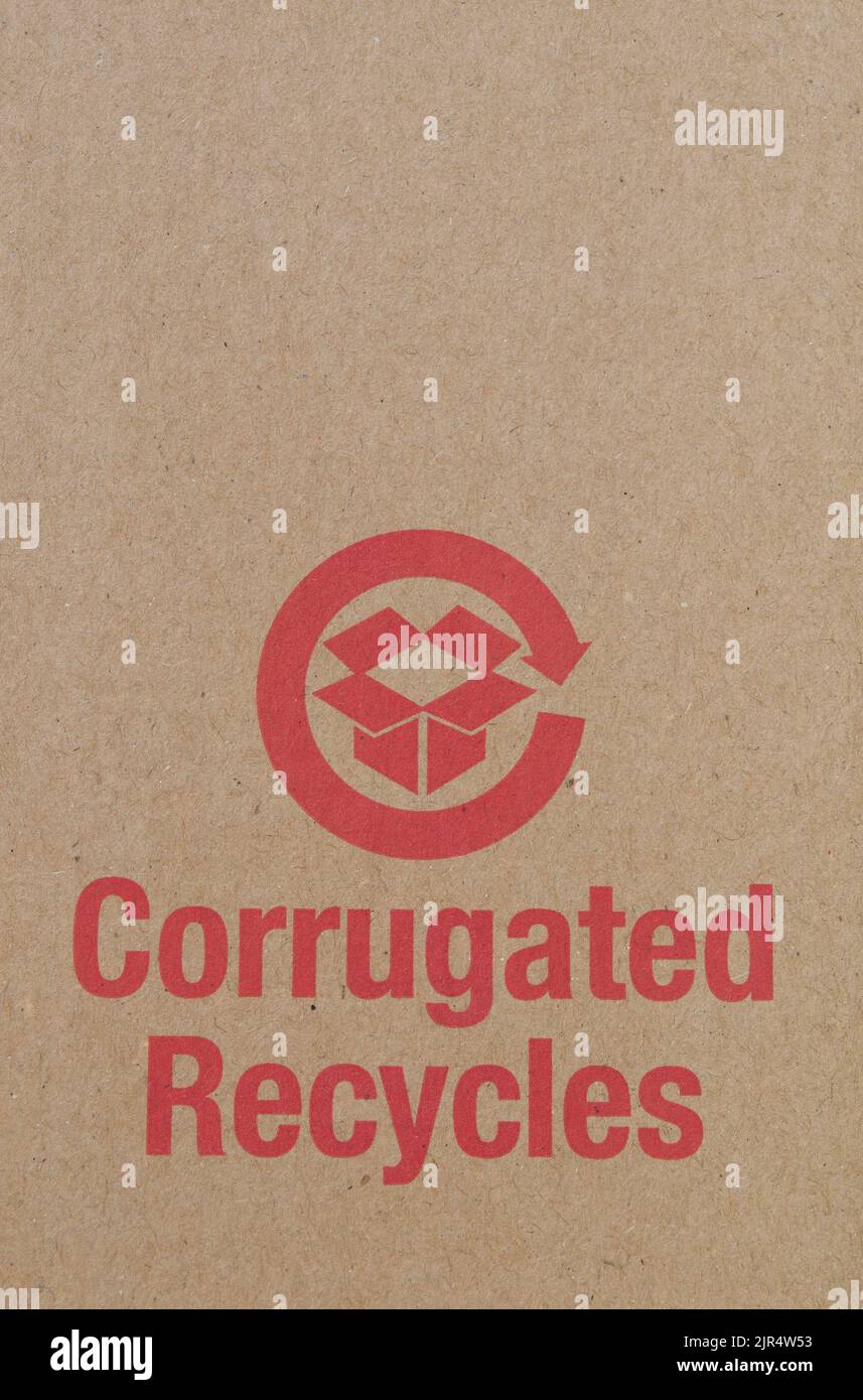 Cardboard recycling symbol hi-res stock photography and images - Alamy