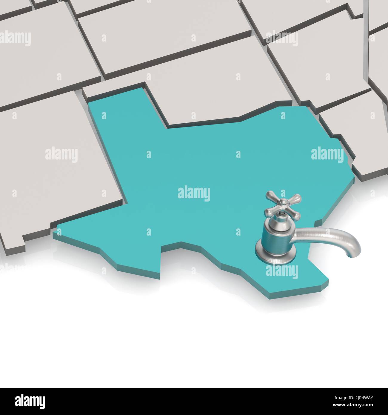 Map texas water hi-res stock photography and images - Alamy