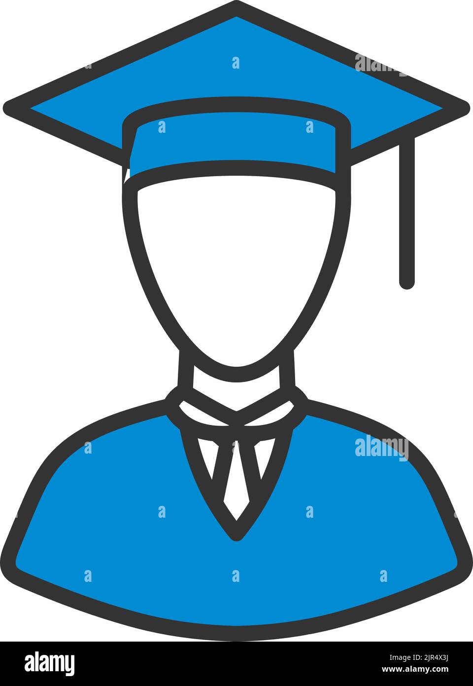 Lawyer Man Icon. Editable Bold Outline With Color Fill Design. Vector ...