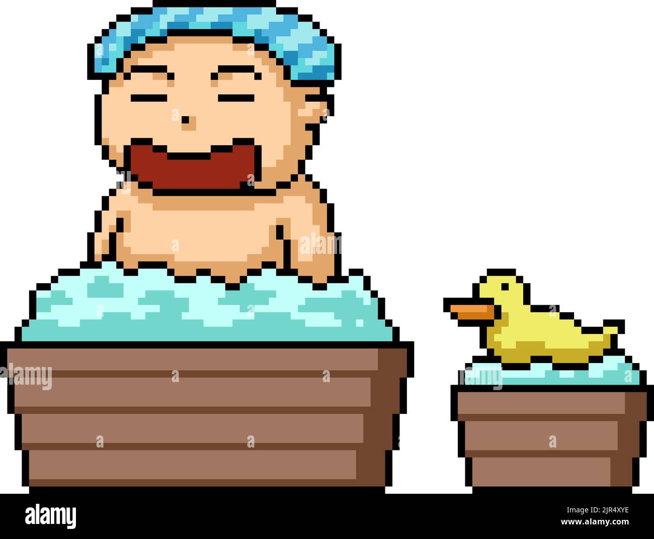 Man bathtub retro Stock Vector Images - Alamy