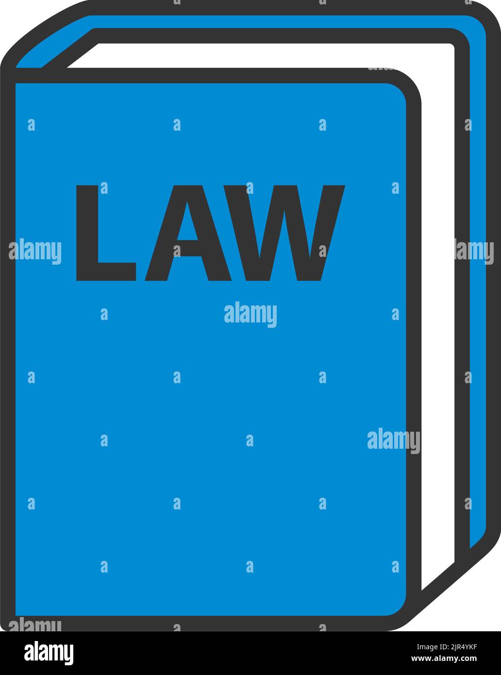 Law Book Icon. Editable Bold Outline With Color Fill Design. Vector ...