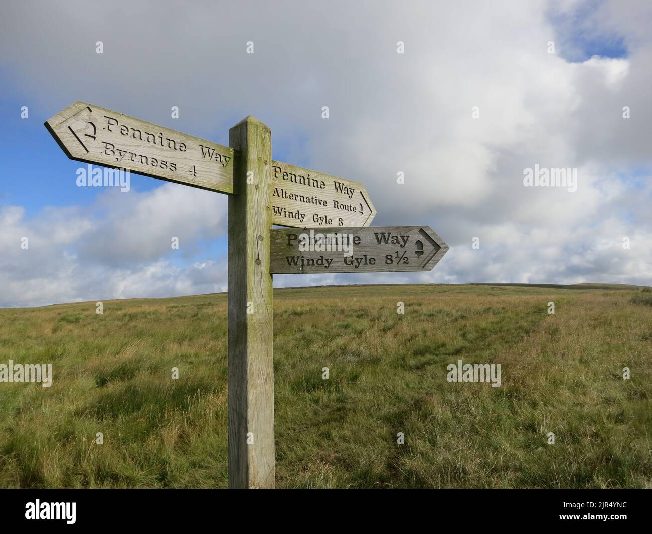 The Pennine Way National Trail Long-distance hiking trail. England. UK ...