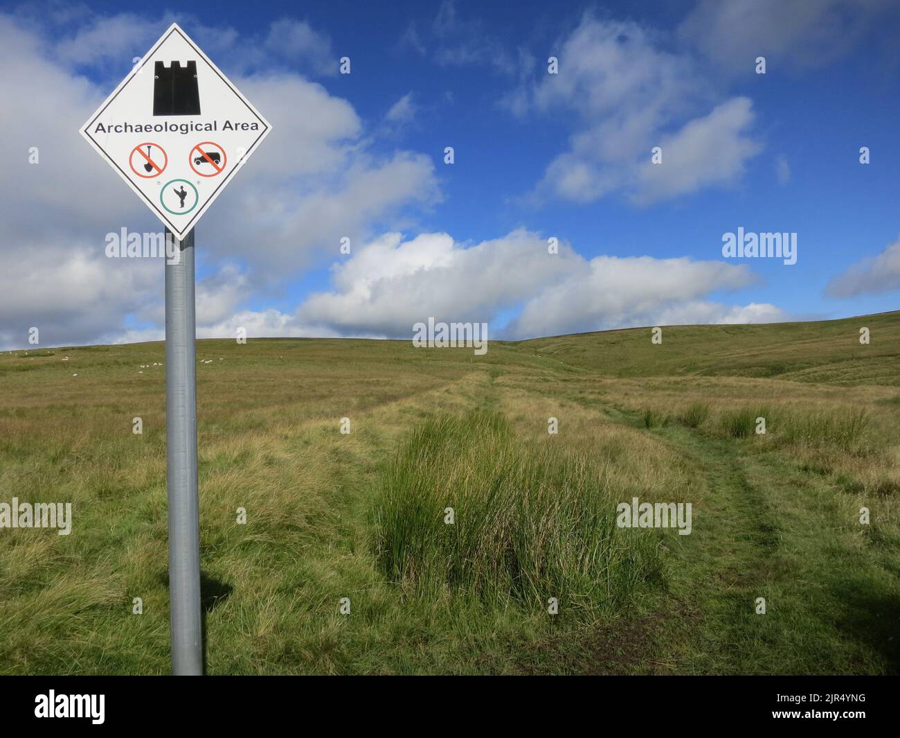 The Pennine Way National Trail Long-distance hiking trail. England. UK ...