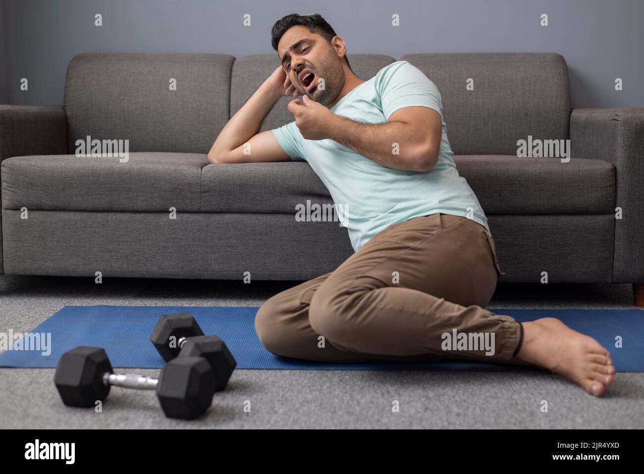 Exercise in your room hi-res stock photography and images - Alamy