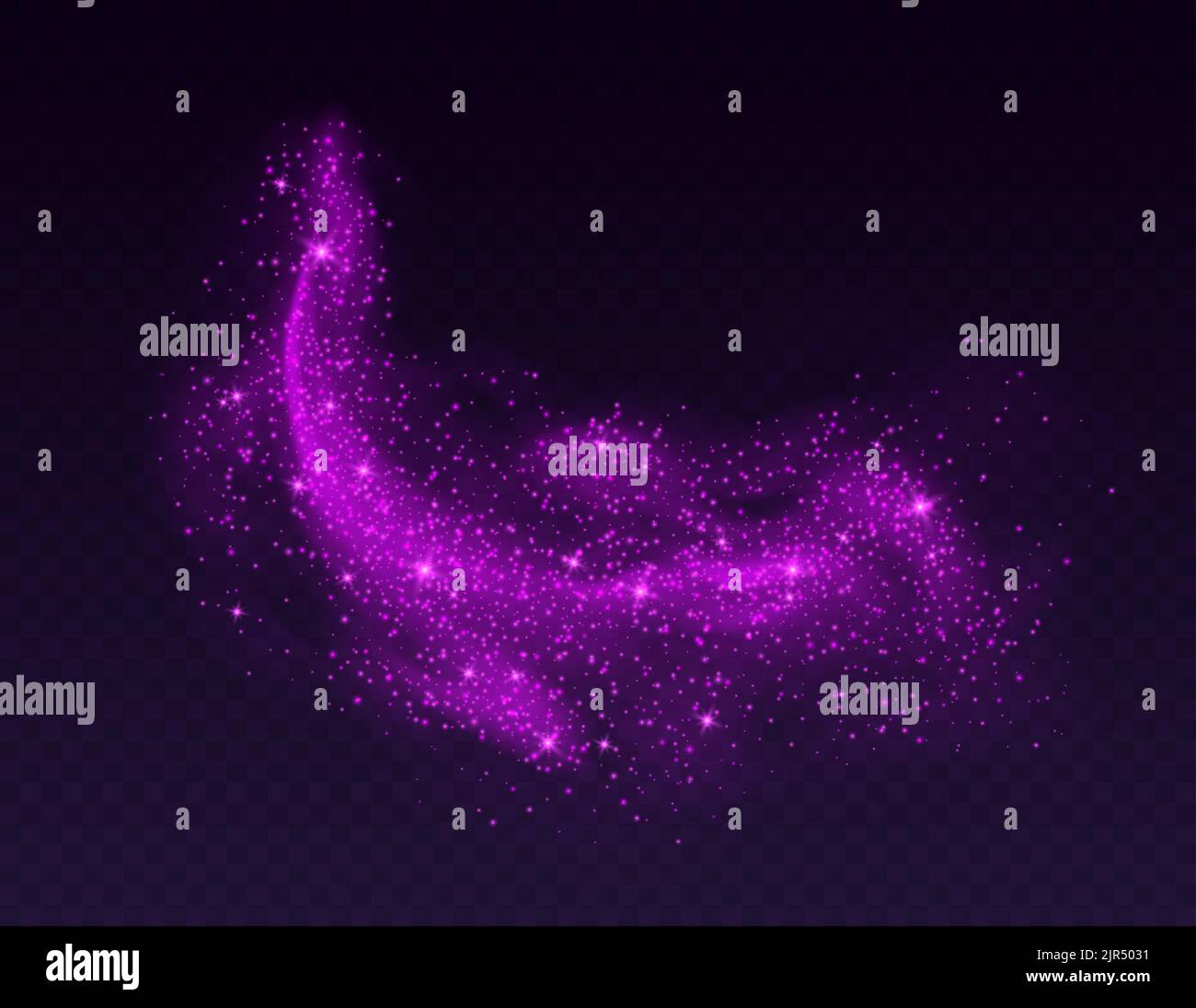Magic cloud with sparkles, purple fairy stardust with sparks Stock ...