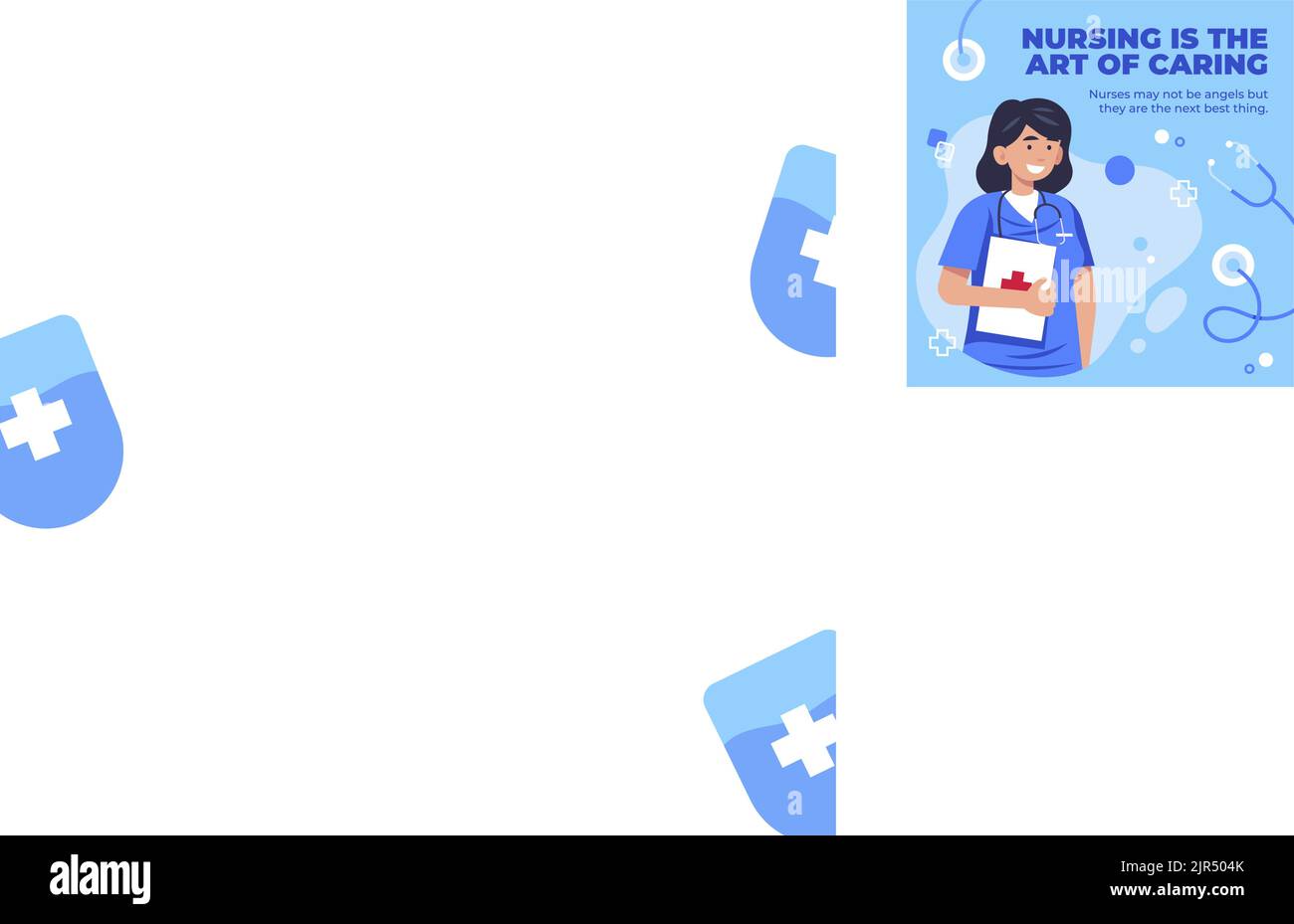 Hand drawn nursery school banner template Vector illustration Stock ...