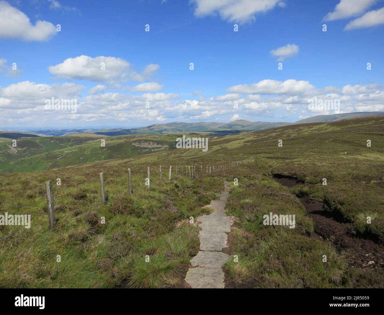 The Pennine Way National Trail Long-distance hiking trail. England. UK ...