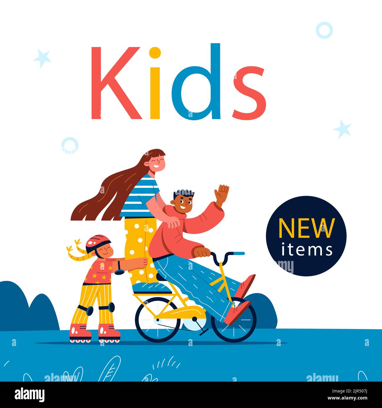Post stories set for kids Vector illustration Stock Vector Image & Art ...