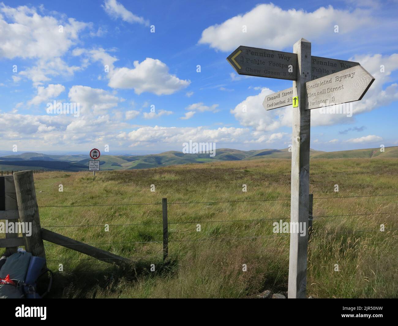 The Pennine Way National Trail Long-distance hiking trail. England. UK ...