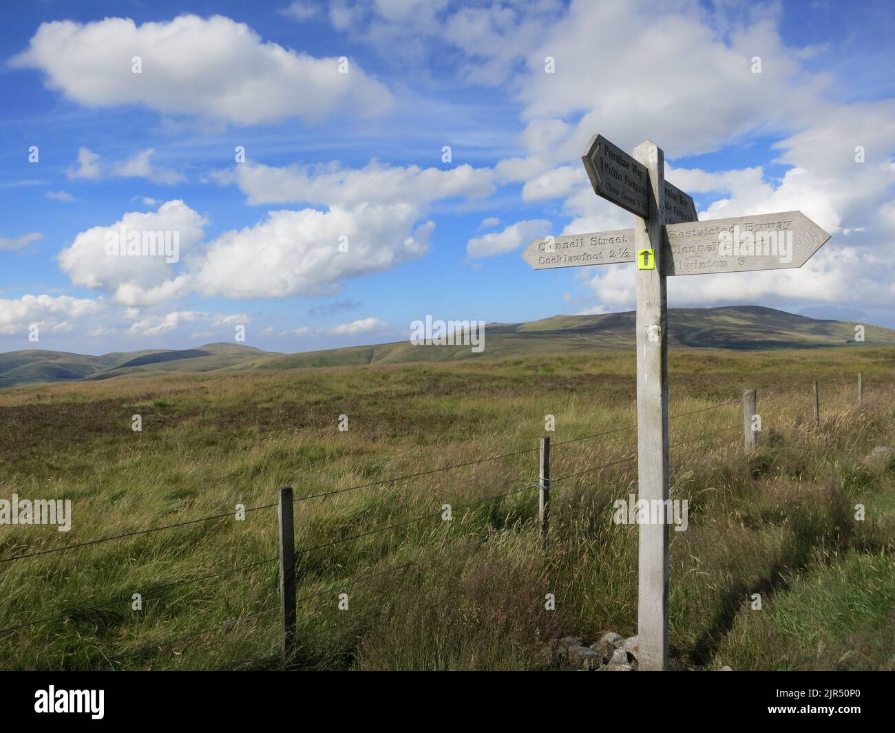 The Pennine Way National Trail Long-distance hiking trail. England. UK ...