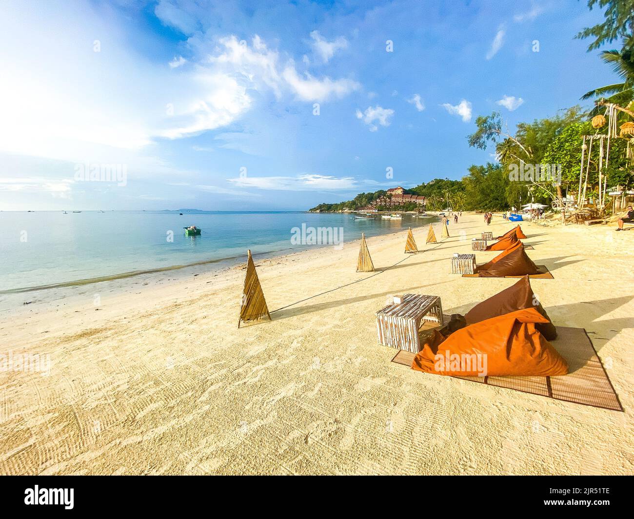 Haad Yao beach in koh Phangan, Surat Thani, Thailand Stock Photo - Alamy