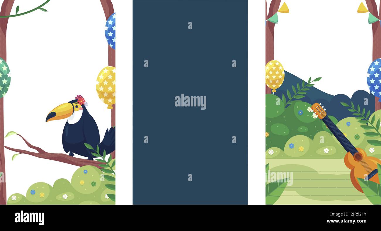 Flat sete de setembro stories set Vector illustration Stock Vector ...
