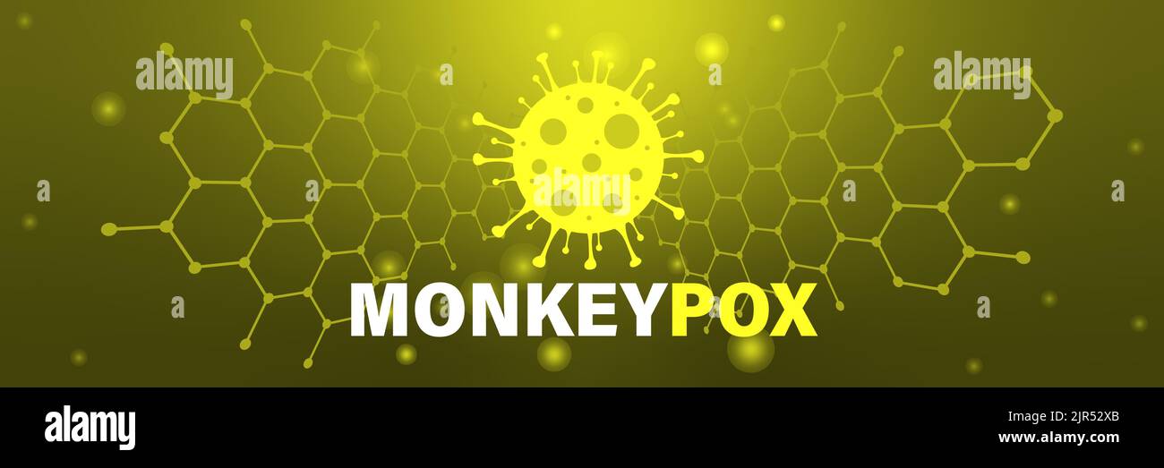 Monkeypox virus banner with yellow background Stock Vector Image & Art ...