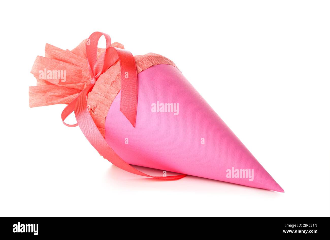 School cone on white background Stock Photo - Alamy