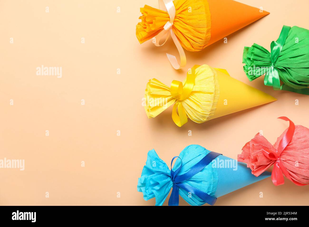 School cones hi-res stock photography and images - Alamy