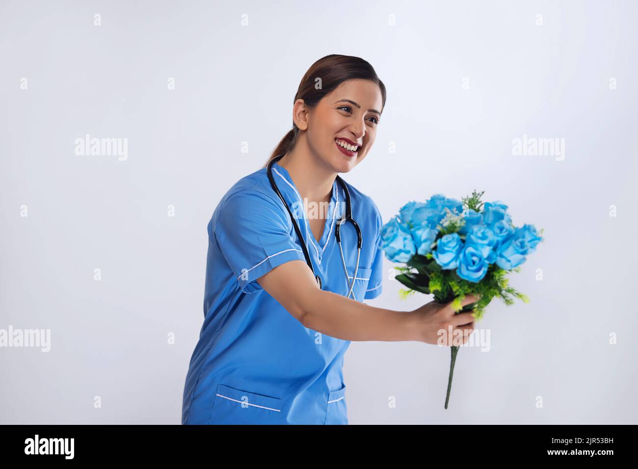 Giving flower hi-res stock photography and images - Alamy