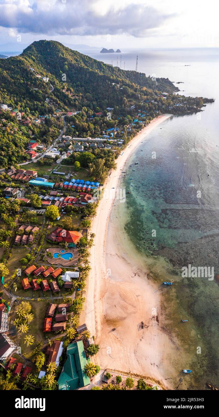 Haad Yao beach in koh Phangan, Surat Thani, Thailand Stock Photo - Alamy