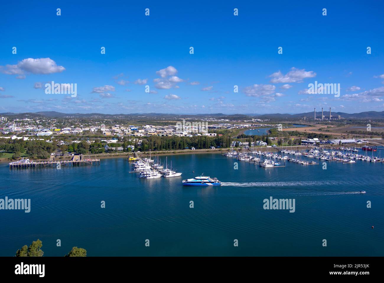 Aerial of Marina at Gladstone Queensland Australia Stock Photo - Alamy