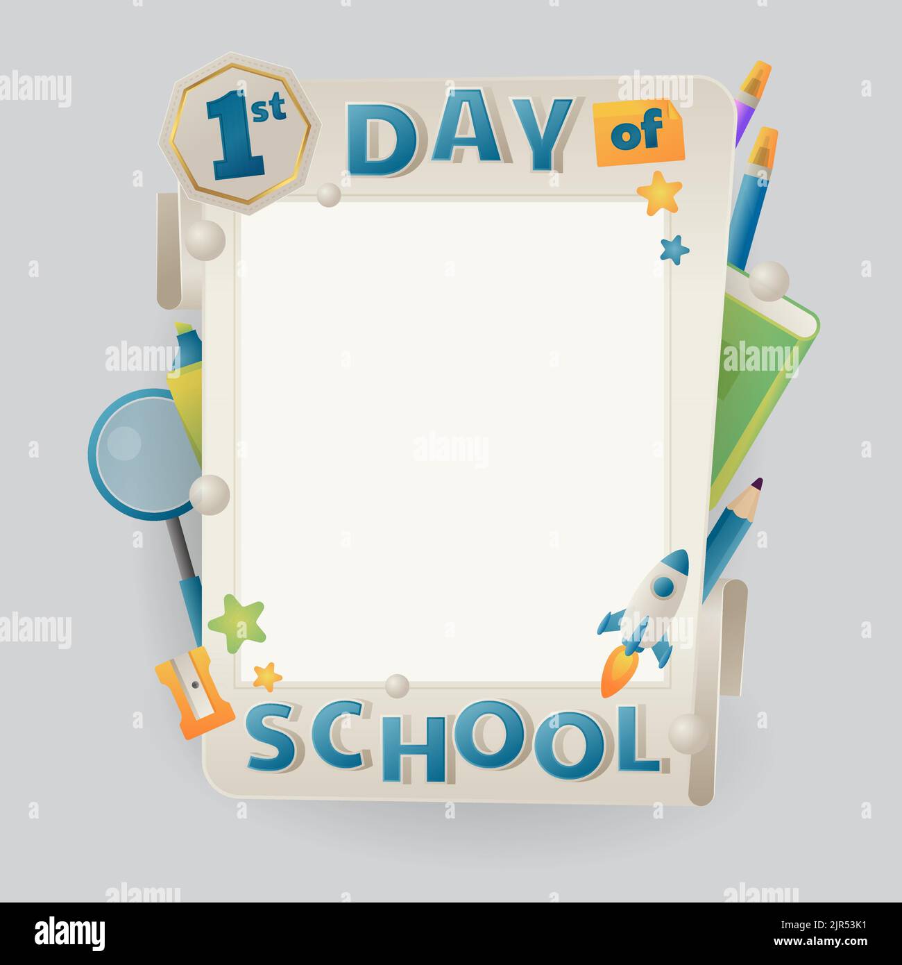 First day of school design hi-res stock photography and images - Alamy