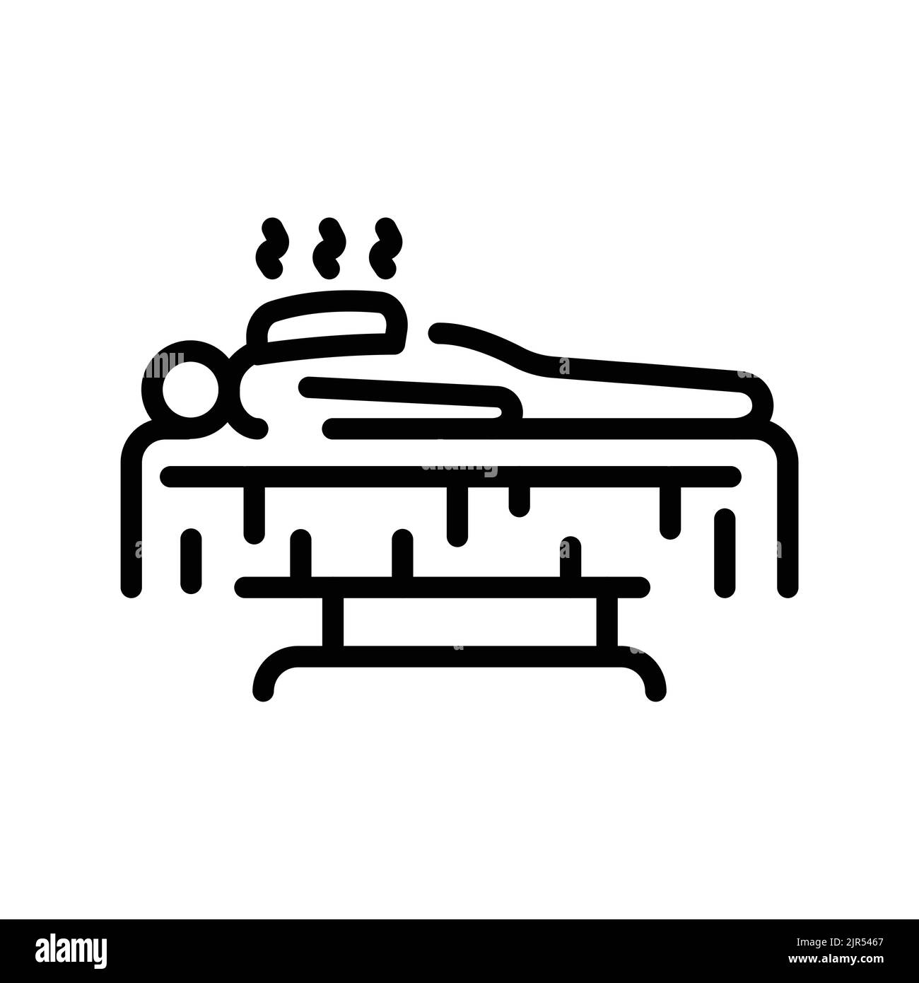 Thermal procedure sign olor line icon. Physiotherapy Stock Vector Image ...