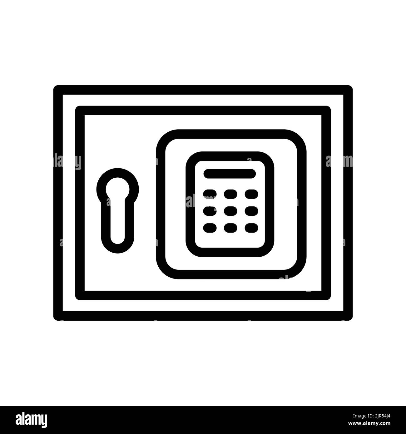Safe olor line icon. Pictogram for web page Stock Vector Image & Art ...