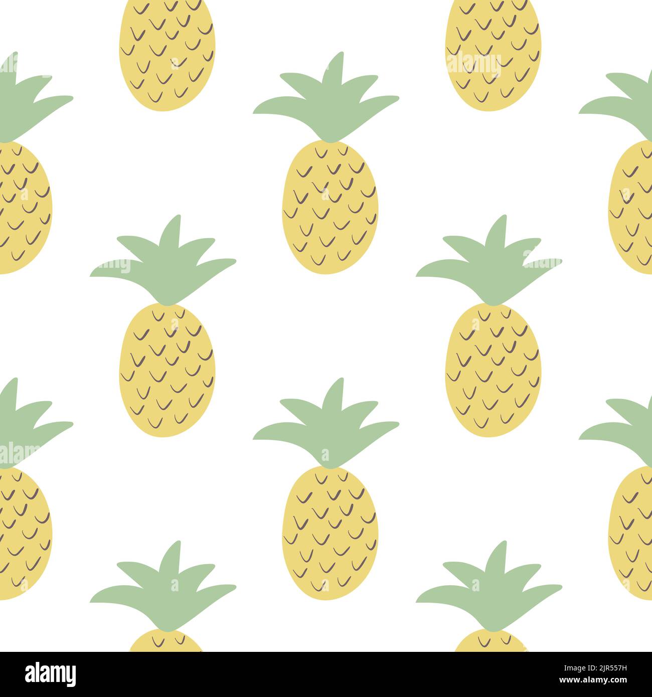Tropical pineapples on white Stock Vector Images - Alamy