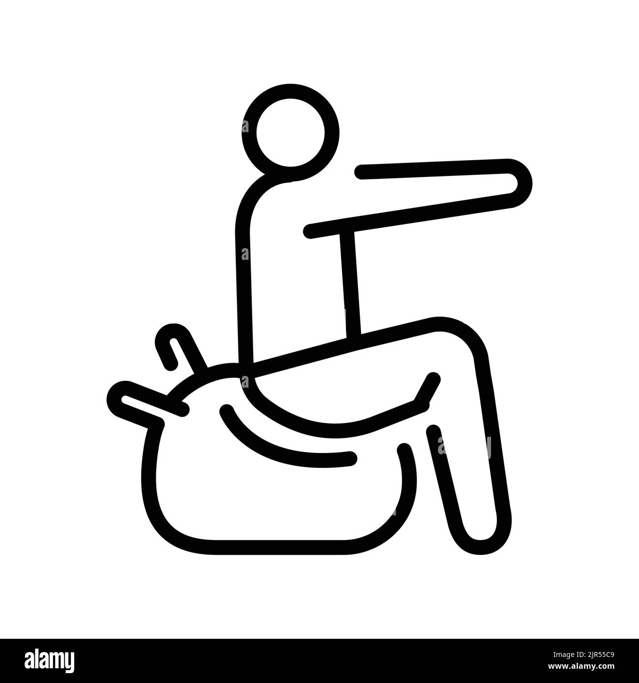 Ball line style icon Black and White Stock Photos & Images - Alamy