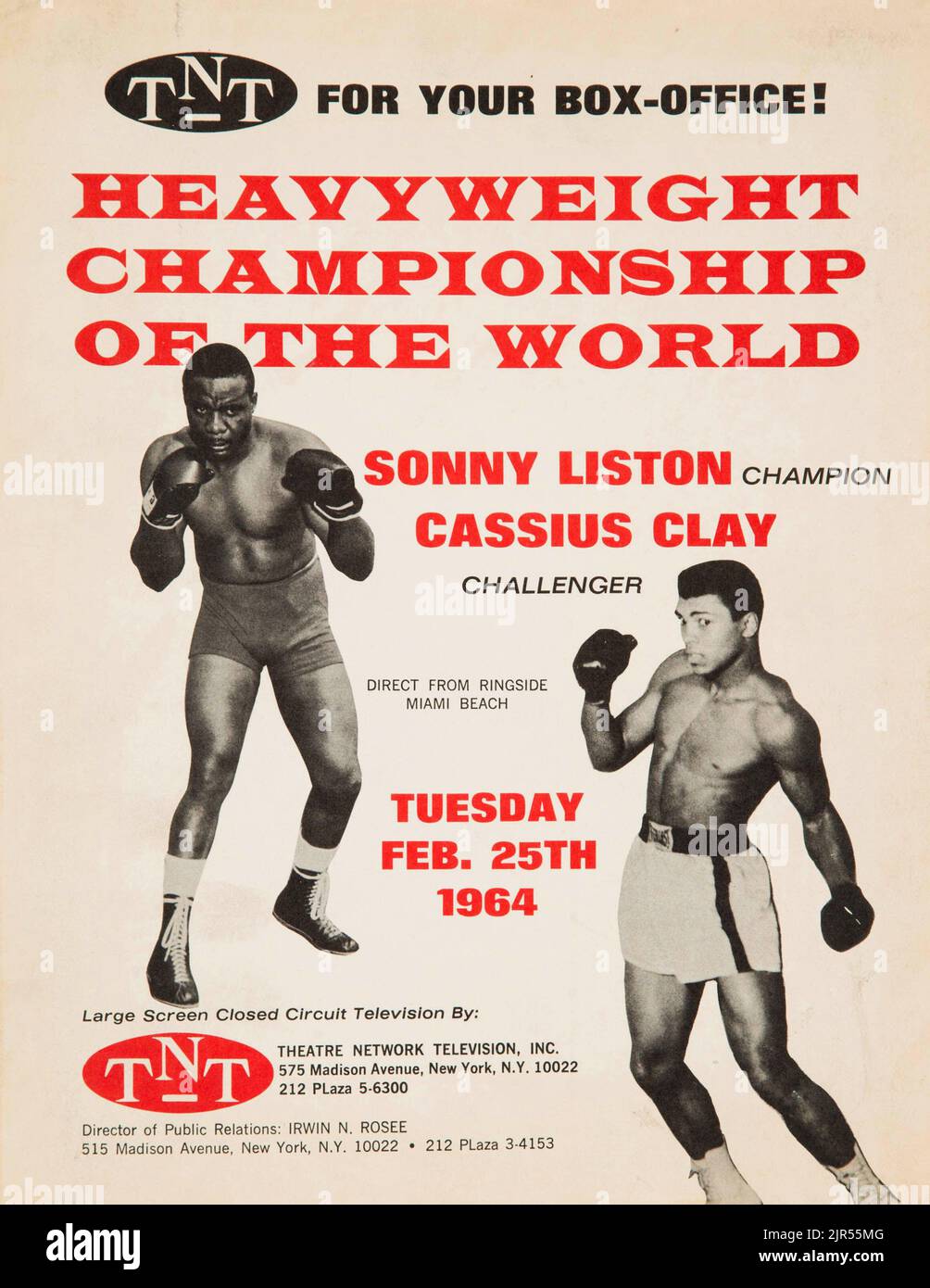 1964 Cassius Clay (Muhammad Ali) vs. Sonny Liston I Closed-Circuit ...