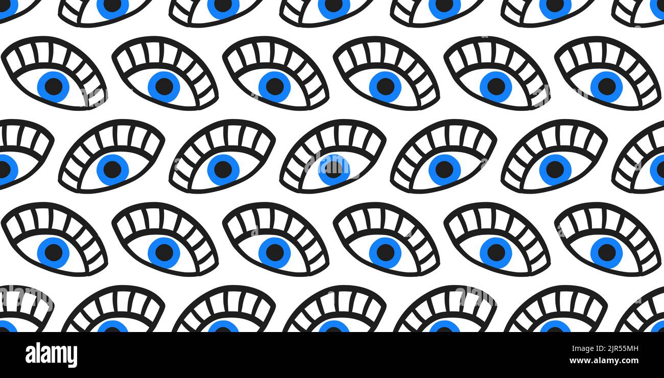 Evil eyes seamless pattern texture Stock Vector Image & Art - Alamy