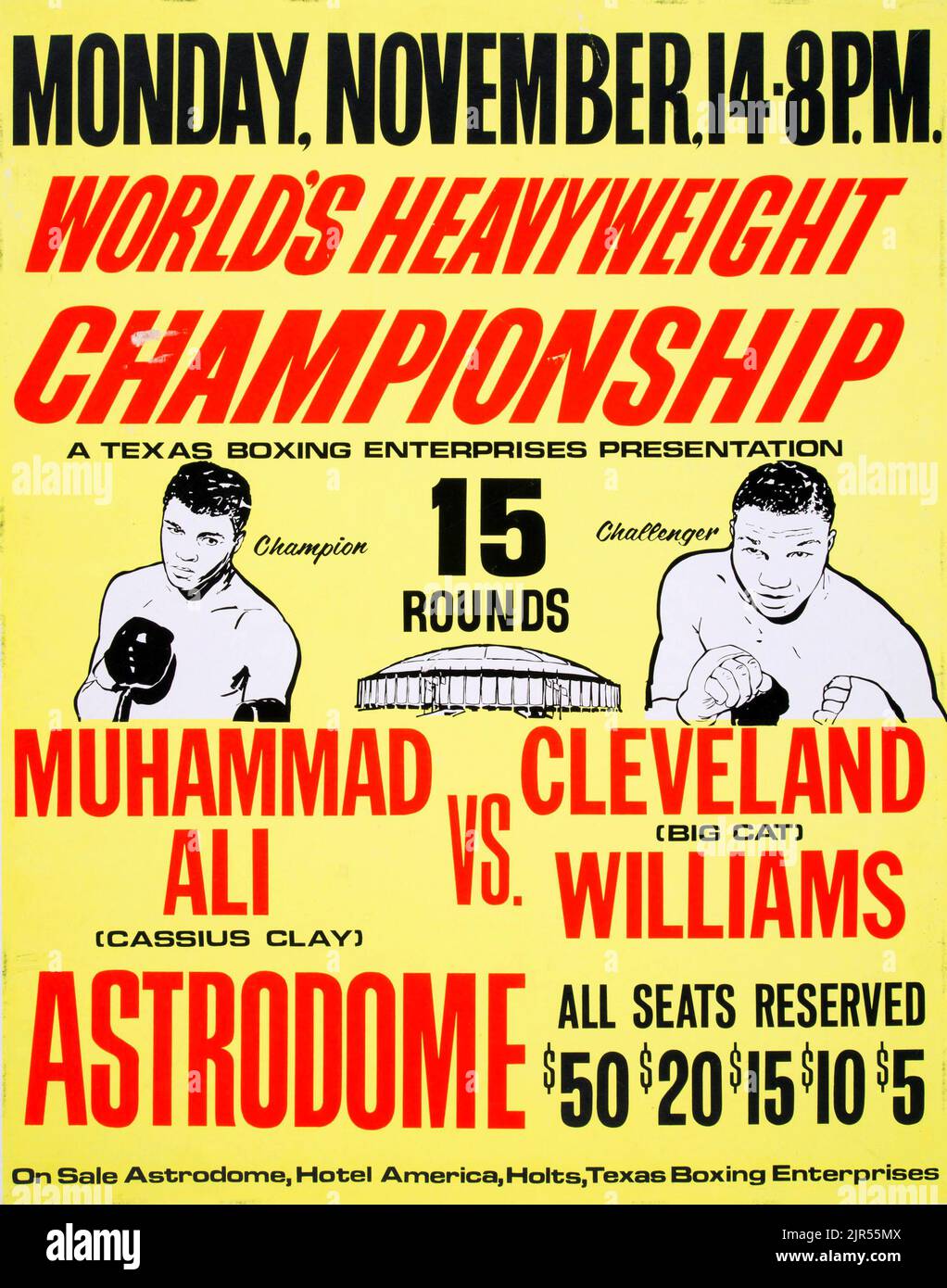 Old boxing poster hi-res stock photography and images - Alamy