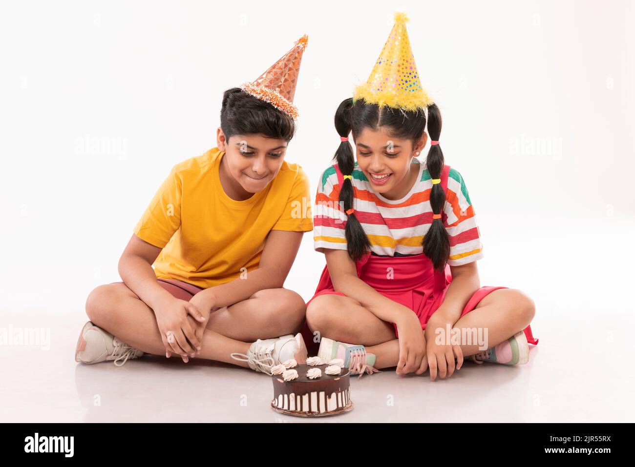 Indian girl celebrating birthday hi-res stock photography and images ...