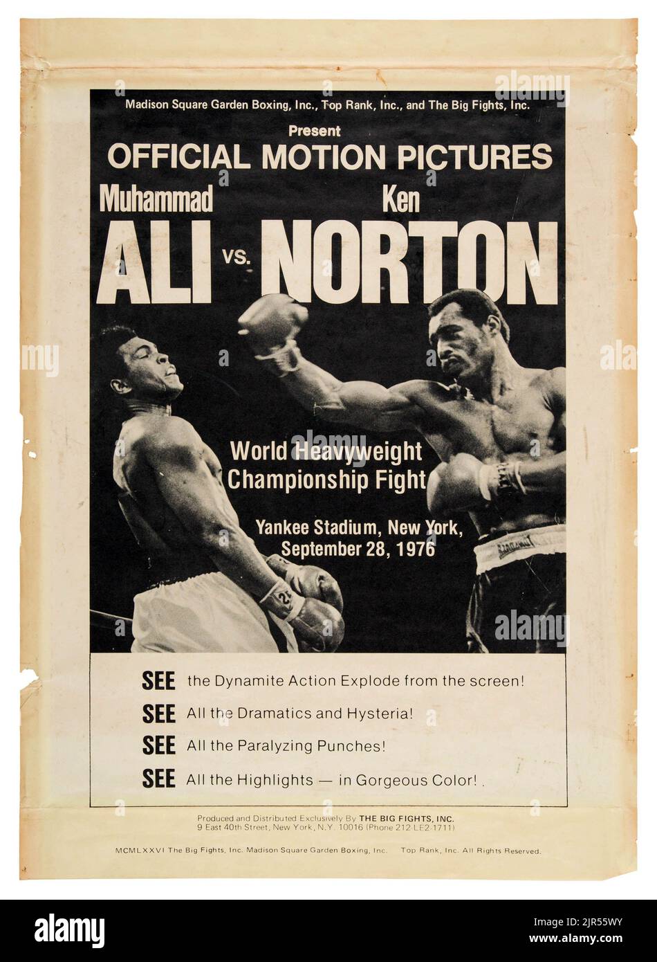 1976 Muhammad Ali vs. Ken Norton Official Motion Pictures Promotional ...