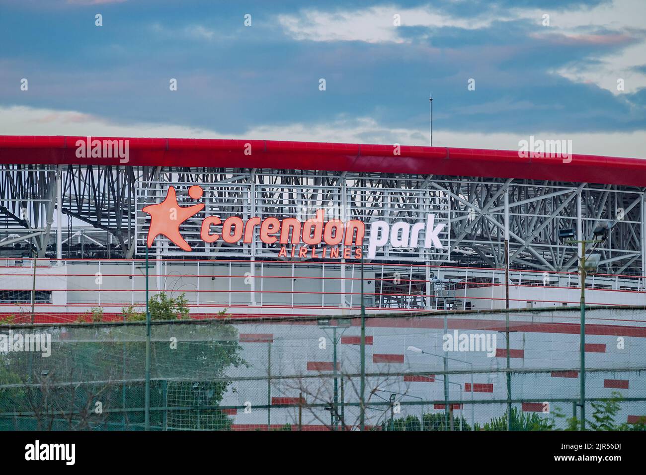 28 June 2022, Antalya, Turkey: Corendon park sport Stadium on Antalya ...
