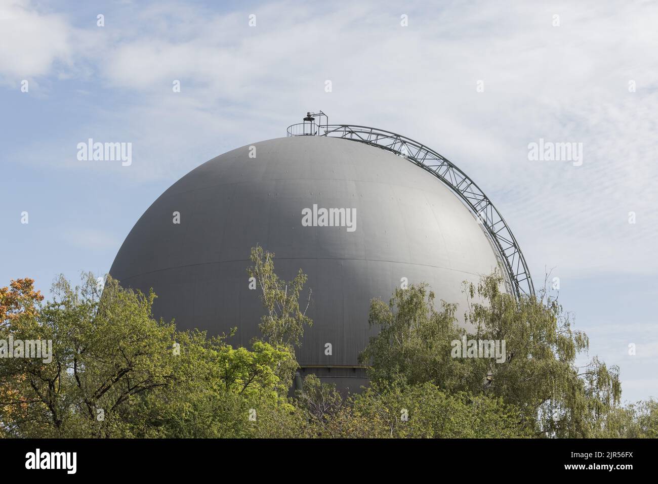 Cologne, Germany. 22nd Aug, 2022. A decommissioned spherical gas ...