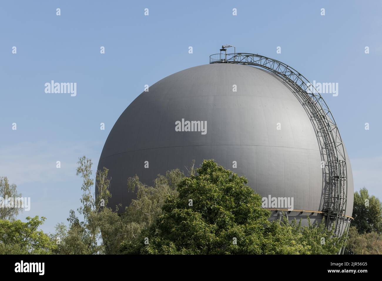 Cologne, Germany. 22nd Aug, 2022. A decommissioned spherical gas ...